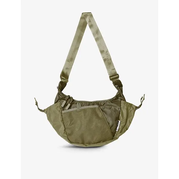 BABOON TO THE MOON Crescent-shape Woven Cross-body Bag - Crocodile