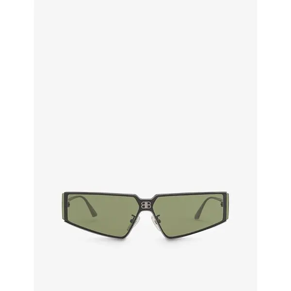 Balenciaga Bb0192s Rectangular Sunglasses - Black