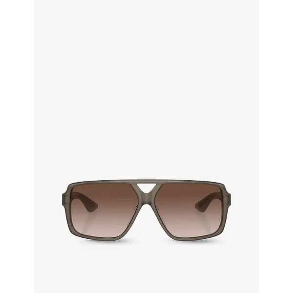 Oliver Spencer Square-frame Sunglasses - Brown