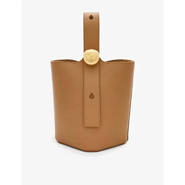 Loewe Mini Leather Bucket Bag - Oak
