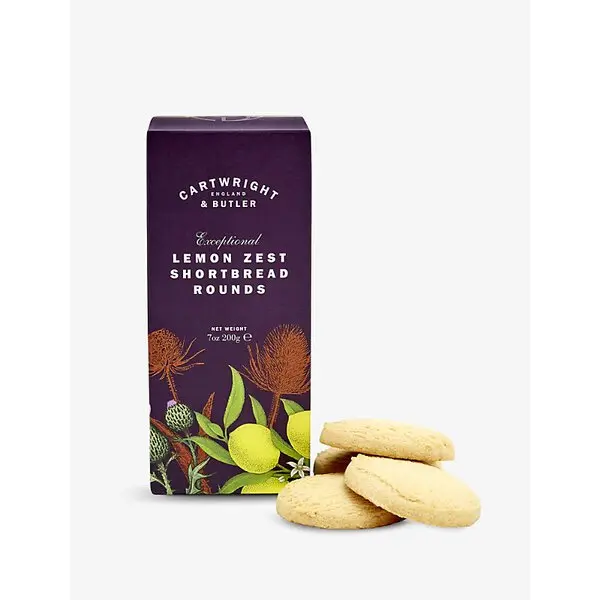 CARTWRIGHT & BUTLER Lemon Zest Shortbread Rounds 200g