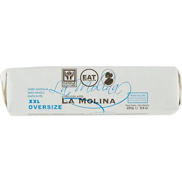 LA MOLINA Extra Large Dark Chocolate Bar With Hazelnuts 250g