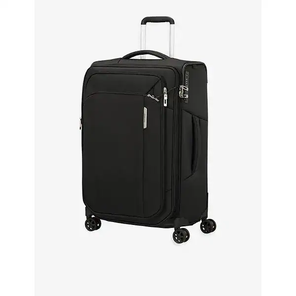 Samsonite Spinner Soft Case 4 Wheel Suitcase 67cm - Ozone Black ...