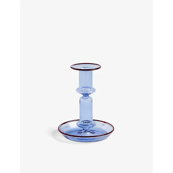 HAY Flare Borosilicate Glass Candleholder 14cm X 11cm - One-color