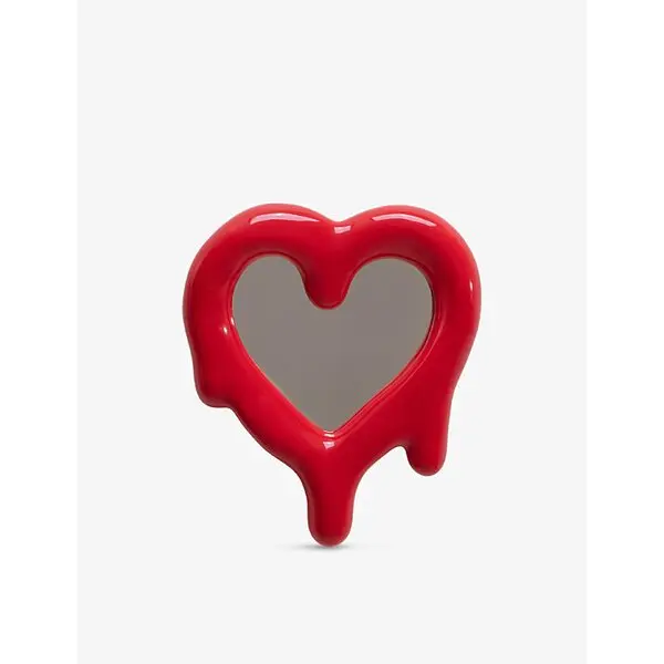 SELETTI Melted Heart Porcelain Mirror And Photo Frame 35cm