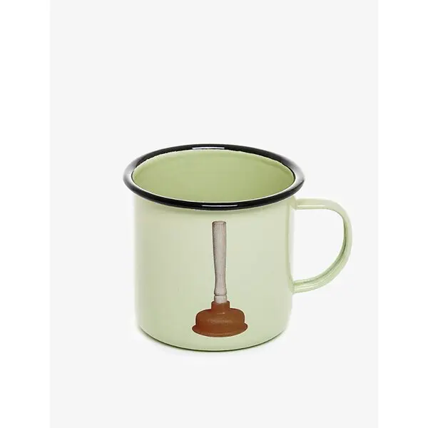 SELETTI Wears Toiletpaper Enamel Plunger Mug