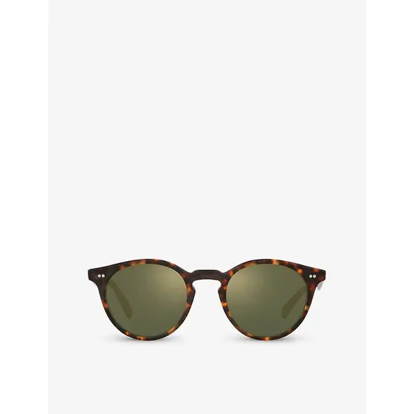 Oliver Spencer Round-frame Acetate Sunglasses - Brown