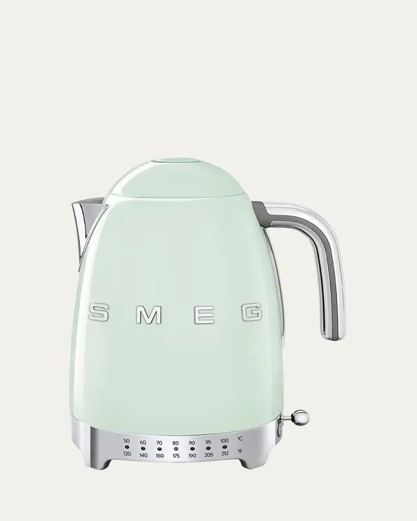Smeg Retro Variable Temperature Kettle Pastel Green Editorialist - Main Image
