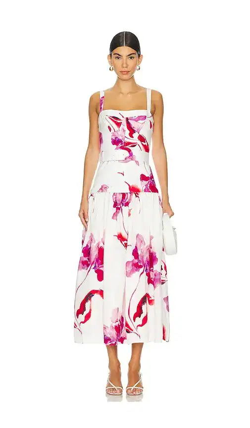 Nicholas Lidia Bustier Drop Waist Dress In Zoe Floral Print - 59% Off |  Editorialist