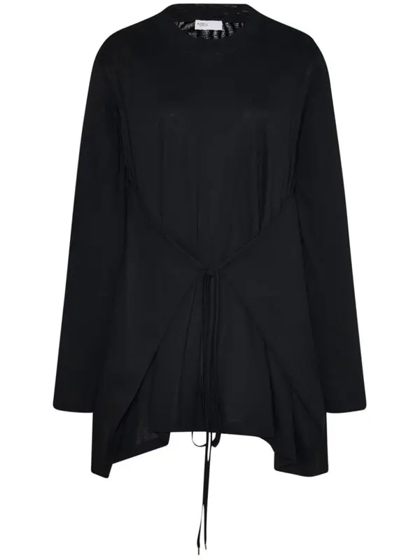 Rosetta Getty Layered-design T-shirt - Black