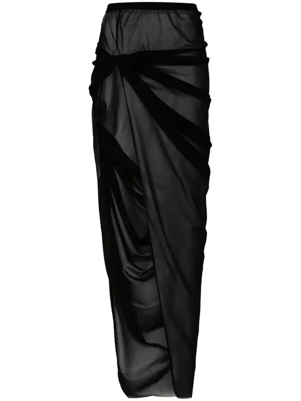 Rick Owens Edfu Maxi Skirt - Black