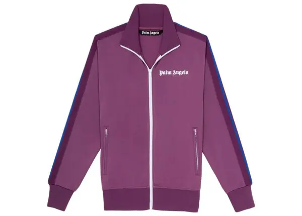 Palm Angels College Track Jacket - Grape/white