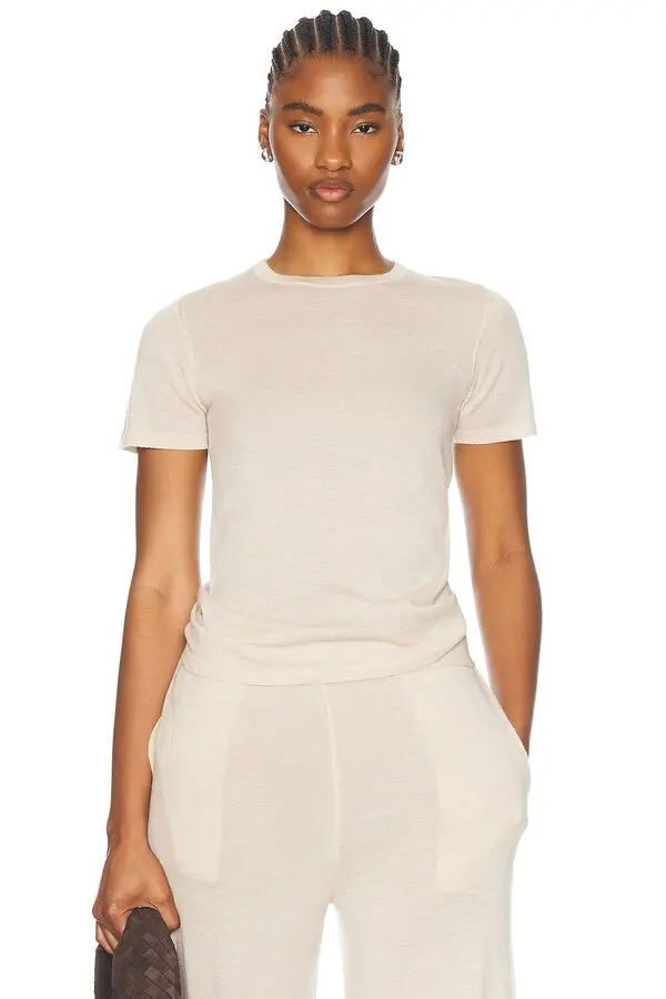 Sprwmn Relaxed Cashmere T-shirt - Latte