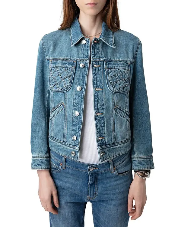Zadig&Voltaire Kioka Denim Jacket - Light Blue