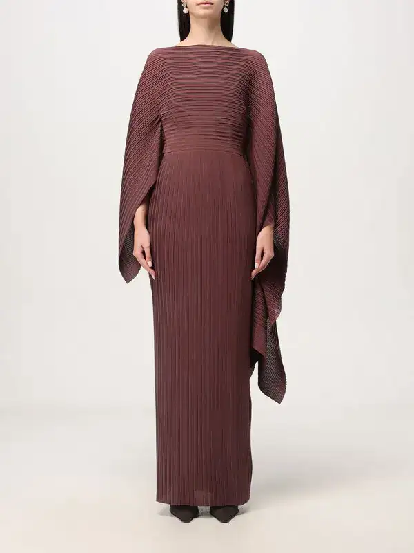 long flowy brown dress Earthlings Brown Flowy Tulle Dress M-L main image 1