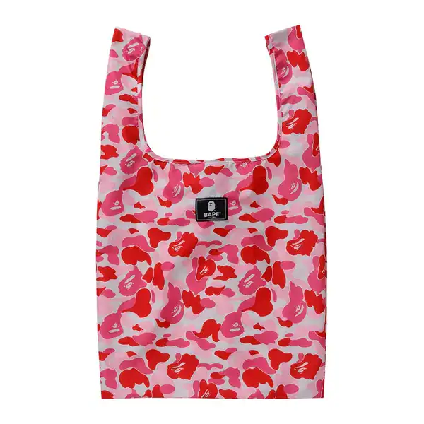BAPE Abc Camo L Shopping Bag - Pink | Editorialist