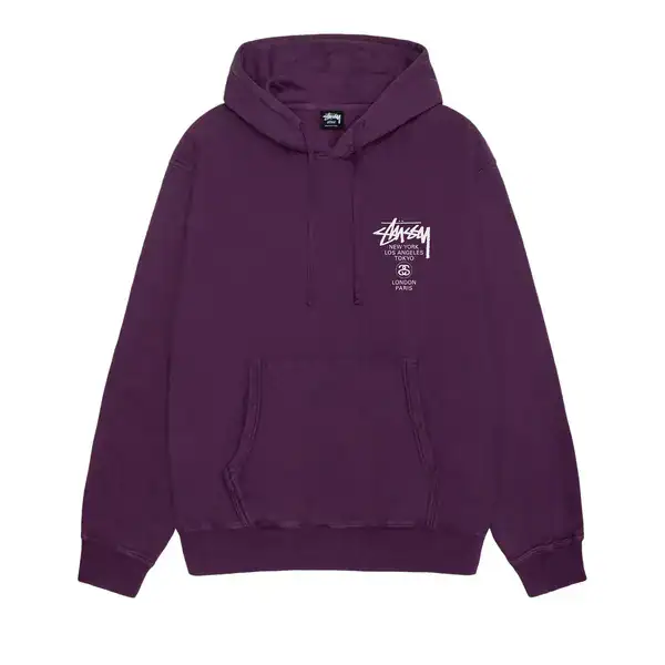 World Tour Purple Stussy Sweatshirt StüSsy World Tour Hoodie