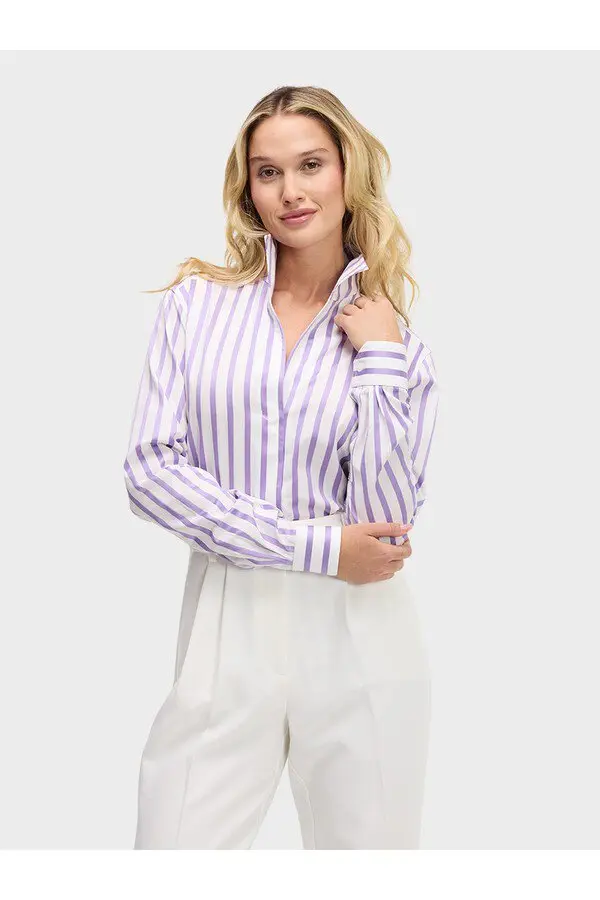 SARAH ALEXANDRA Signature Lilac You A Lot Shirt - Stripe