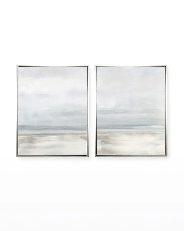 BENSON-COBB STUDIOS Sympatico" Hand-embellished Diptych, 36" X 48