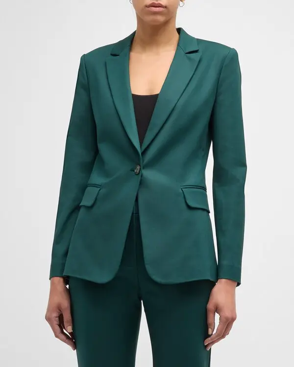 Emporio Armani Couture Cotton Single-button Blazer