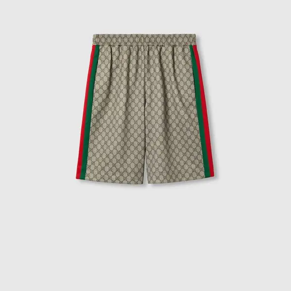 Gucci Technical Jersey Short With Web