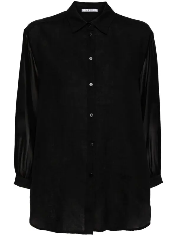 Transit Linen Shirt - Black