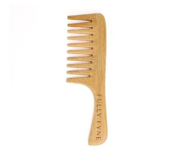 FULLY FYNE Bamboo Wide-tooth Comb For Fine/thin Hair