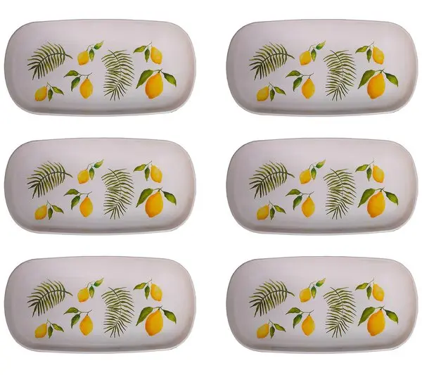 TEMP-TATIONS Seasonal Set Of Melamine Coupe Platters