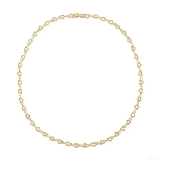 NUMBERING Plated Heart Necklace
