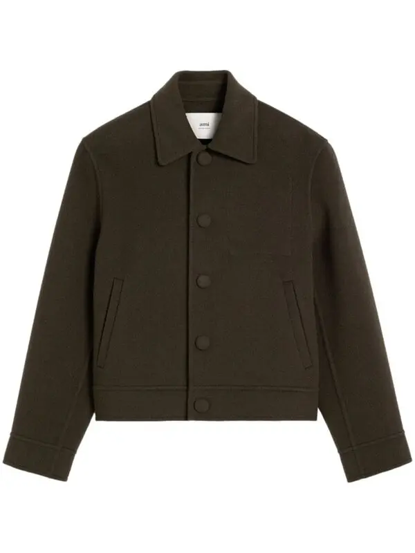 Ami De Coeur Single-breasted Jacket - Brown