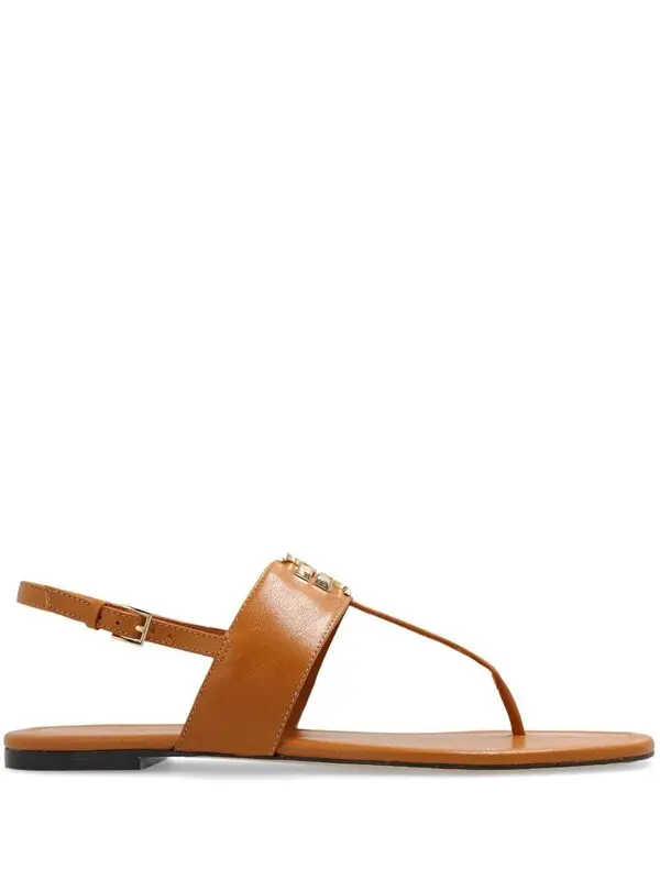 Tory Burch Eleanor T-strap Sandals - Brown