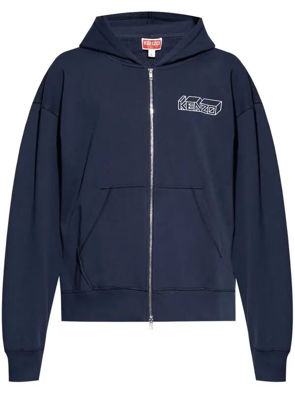 Kenzo Kube Logo Print Hoodie