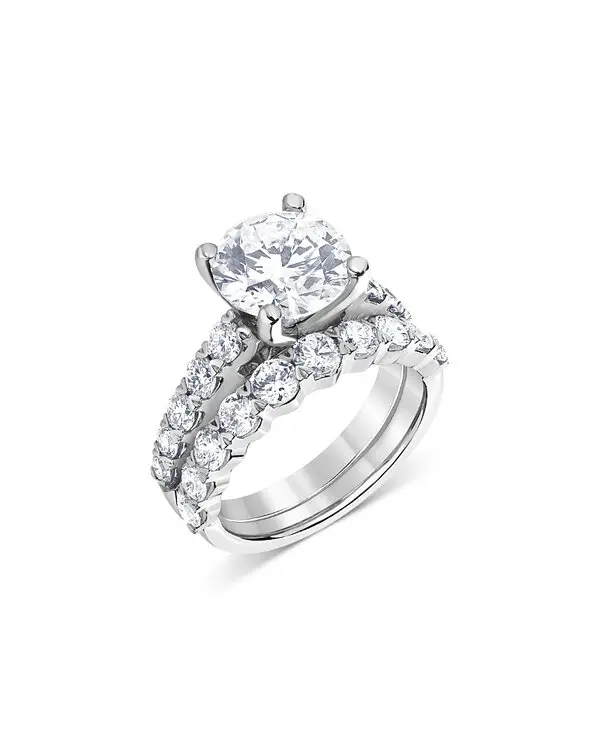 Bloomingdale'S Certified Lab Grown Diamond Bridal Set In 18k Gold, 4.75 Tcw