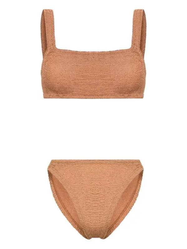 Hunza G Xandra Crinkled Bikini Set - Neutrals