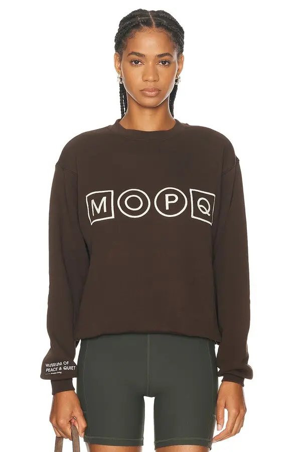 MUSEUM OF PEACE & QUIET Simple Living Crewneck - Brown