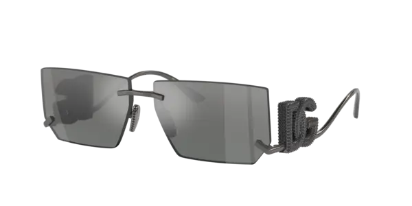 Dolce & Gabbana Dg2304b Sunglasses - Grey Mirror Silver Gradient
