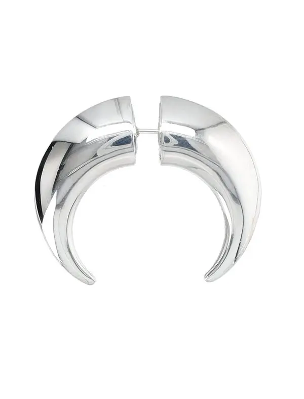 MARINE SERRE Moon Piercing Earring - Silver