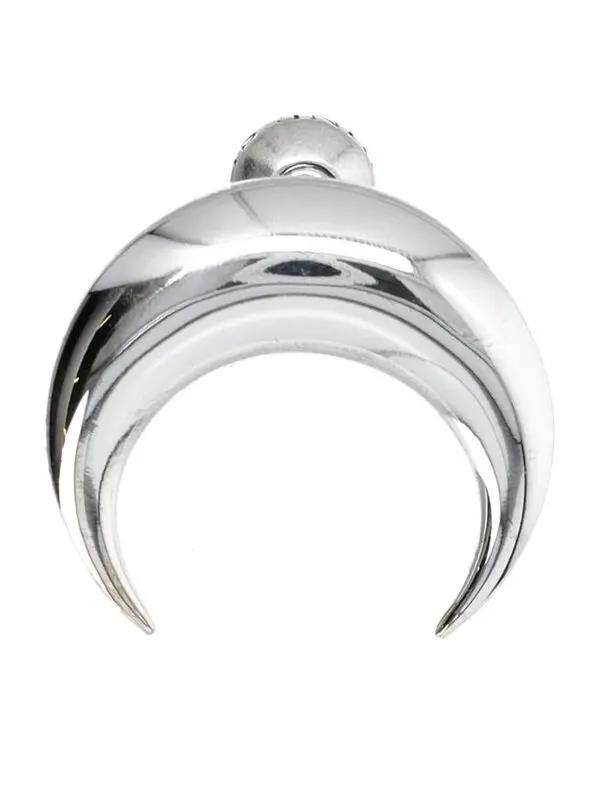 MARINE SERRE Moon Earring - Silver
