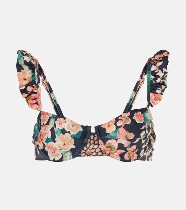 Agua Bendita Kiwi Danza Bikini Top - Multicoloured
