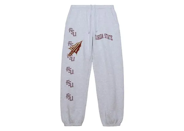 TRAVIS SCOTT X Mitchell & Ness Florida State Seminoles Classic Sweatpants - Heather Gray