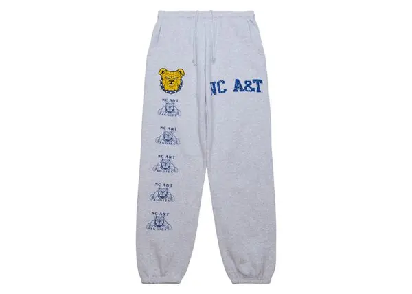 TRAVIS SCOTT X Mitchell & Ness North Carolina A&t Aggies Classic Sweatpants - Heather Gray