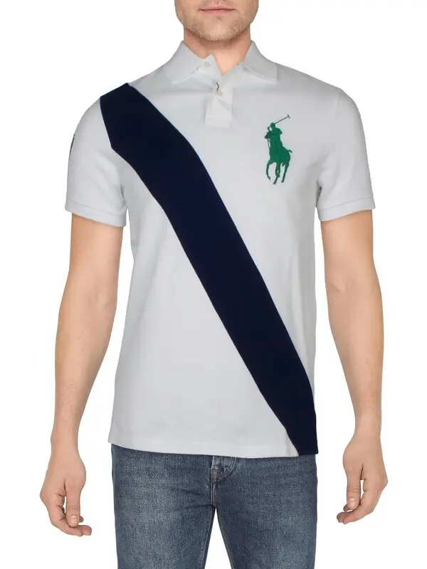 Buy Ralph Lauren Colorblock Cotton Polo - White At 61% Off | Editorialist