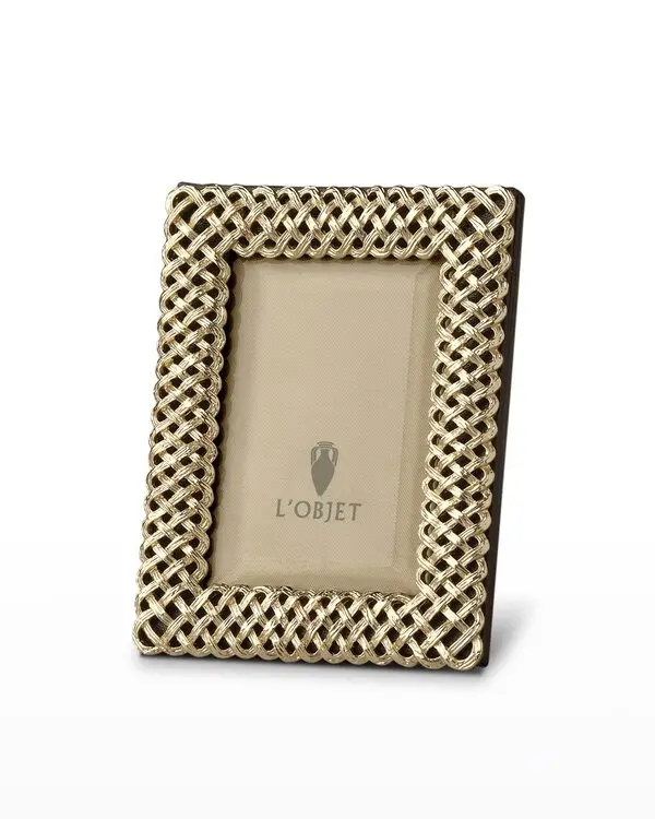 L'Objet 2x3 Gold Braid Frame - One-color