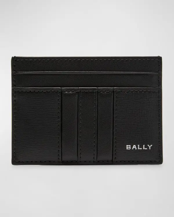 Bally Mythos Leather Card Case - Black Palladio
