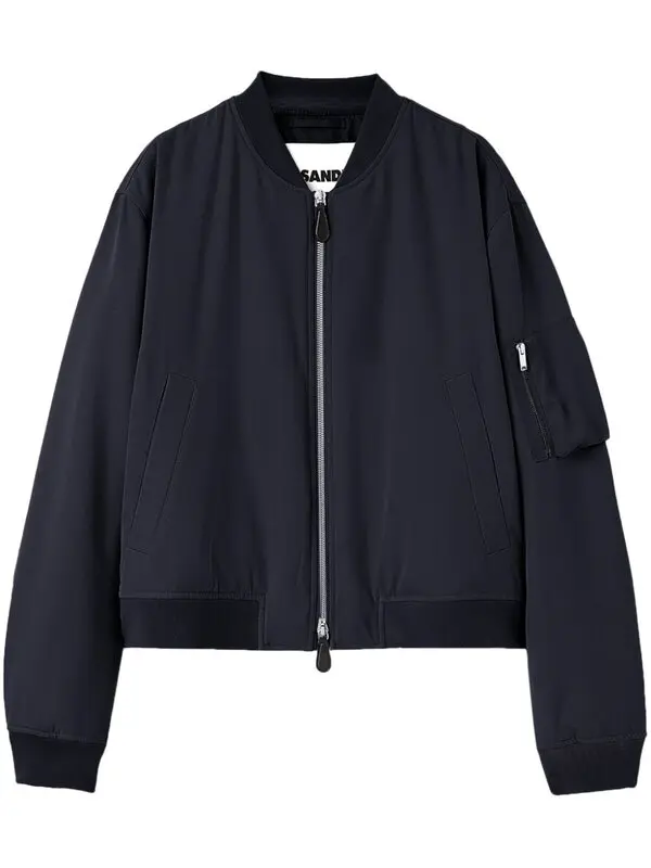 JIL SANDER Padded Bomber Jacket - Blue
