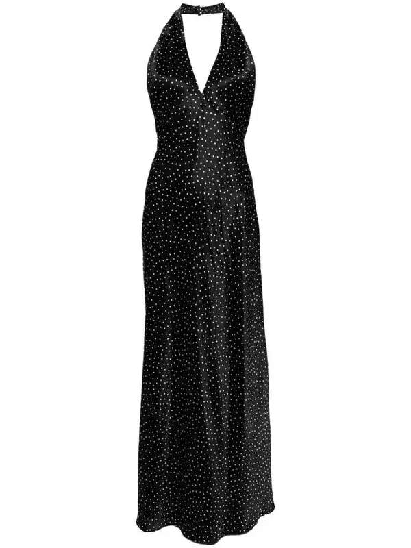 real jersey dresses Tiered Poly Jersey Dress Black main image 1