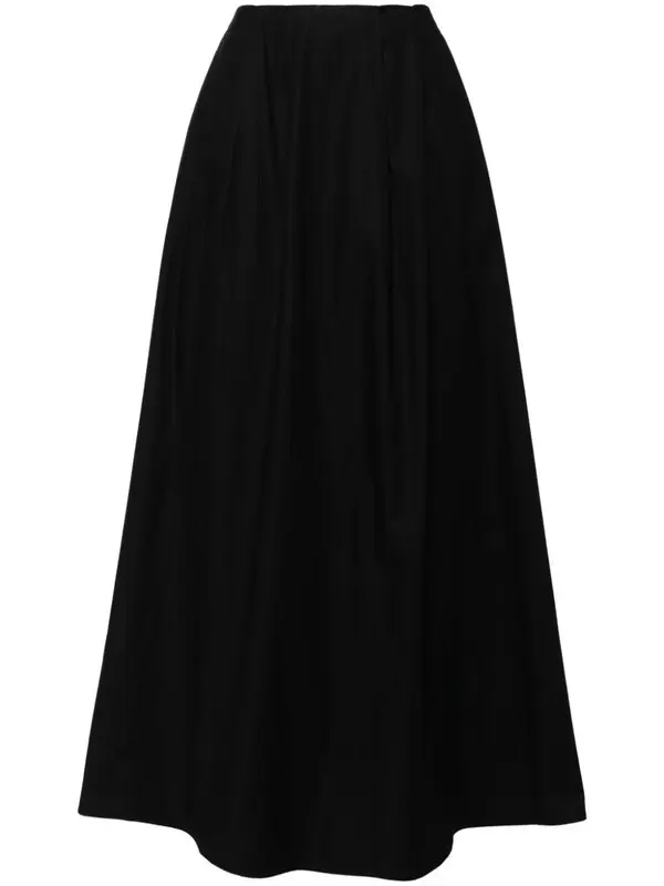 REFORMATION Lucy A-line Maxi Skirt - Black