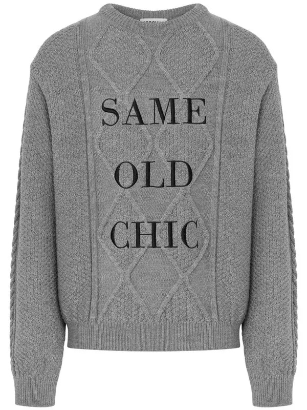 Moschino Embroidered Virgin Wool Jumper