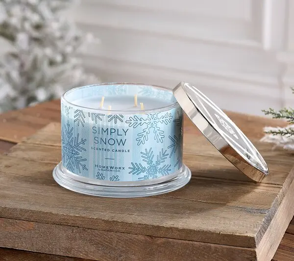 HOMEWORX BY SLATKIN + CO. As Is Homeworx Slatkin & Co. Simply Snow 18oz Candle