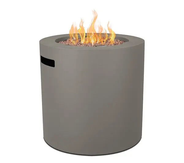 REAL FLAME Aegean 24' Round Steel Propane Fire Pit Table B Y